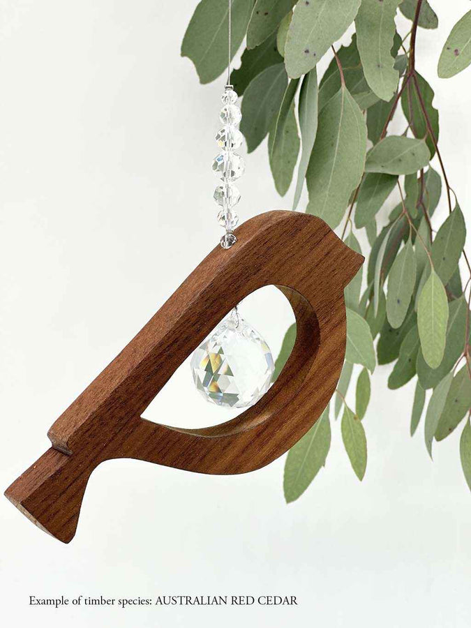 Wood Suncatcher Bird (Tail Down) - RT Studios